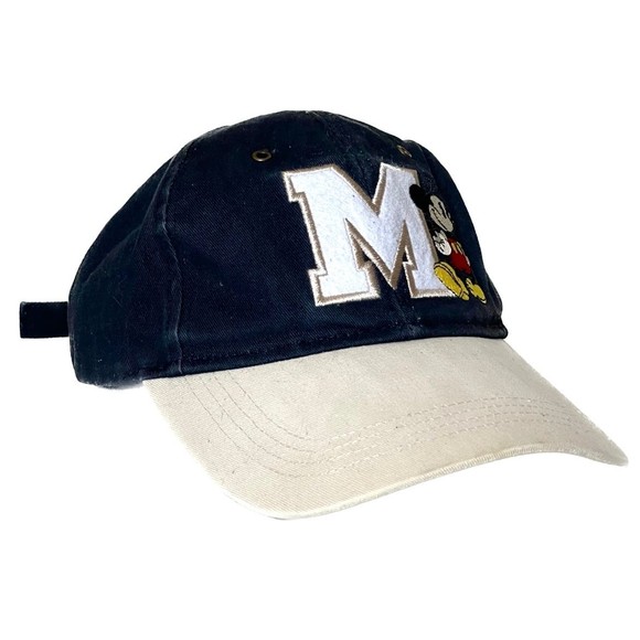 Disney | Accessories | Mickey Mouse Hat Block Spell Out Script Logo ...